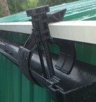 Shed guttering kit for metal and plastic sheds